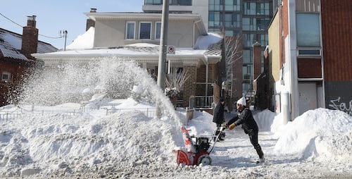 Toronto hit with nearly 60 cm of snow. Here is what it looks like one ...