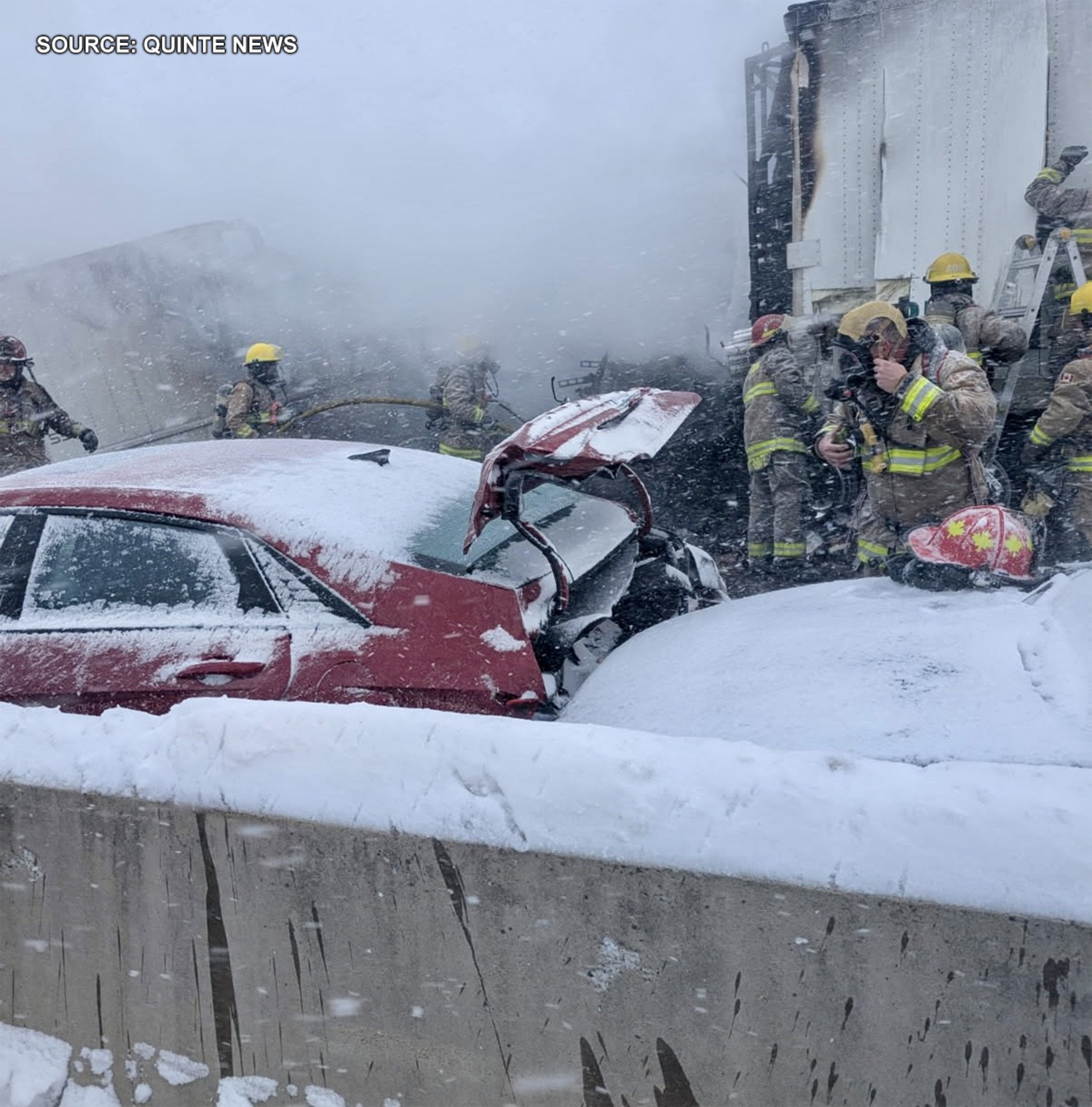 Collisions close Highway 401 in eastern Ontario – CTVNews