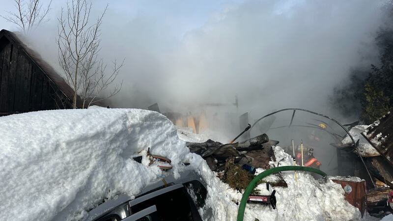 Springwater trailer fire spreads to garage, causing $200,000 damage
