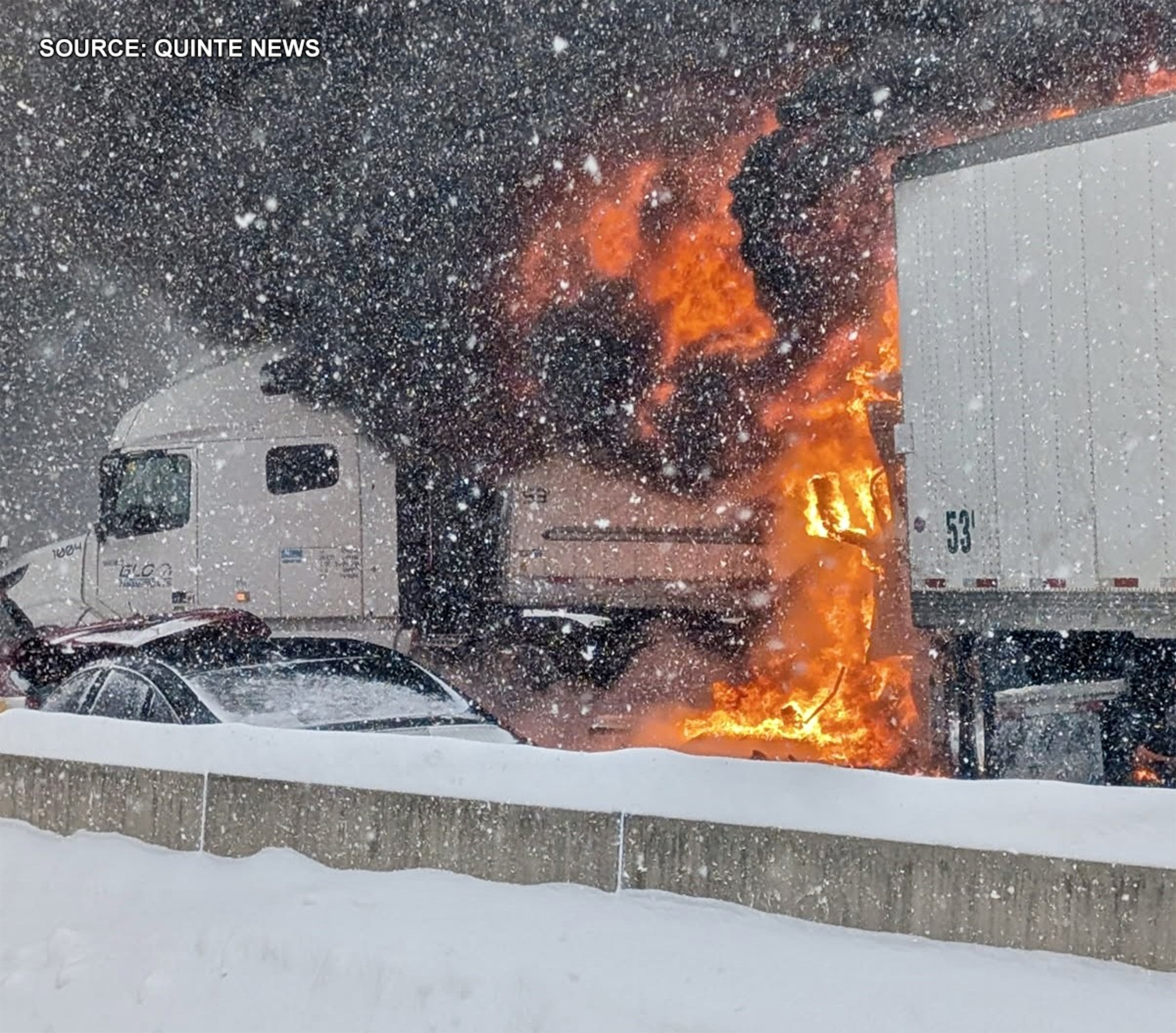 Collisions close Highway 401 in eastern Ontario – CTVNews