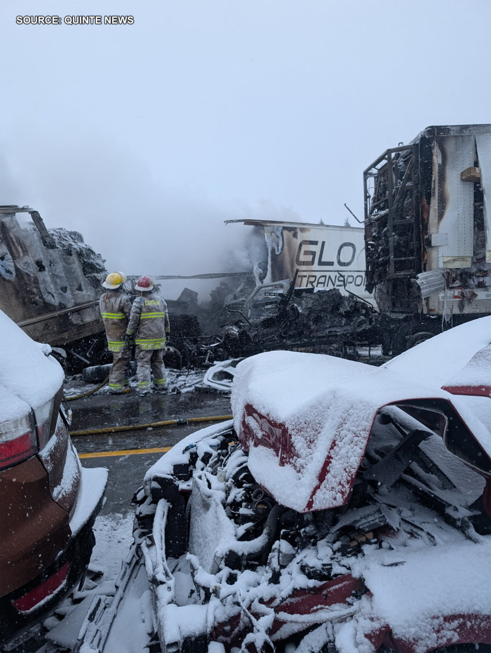 Collisions close Highway 401 in eastern Ontario – CTVNews