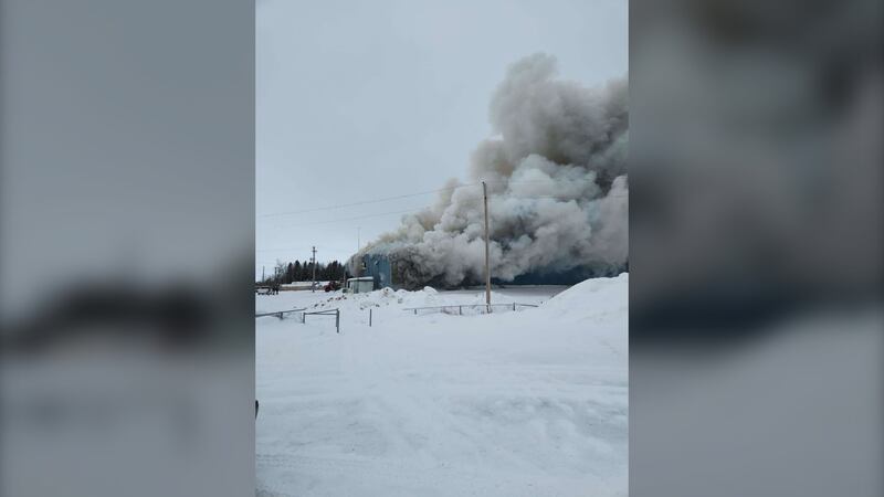 Major fire destroys community arena in Berens River First Nation