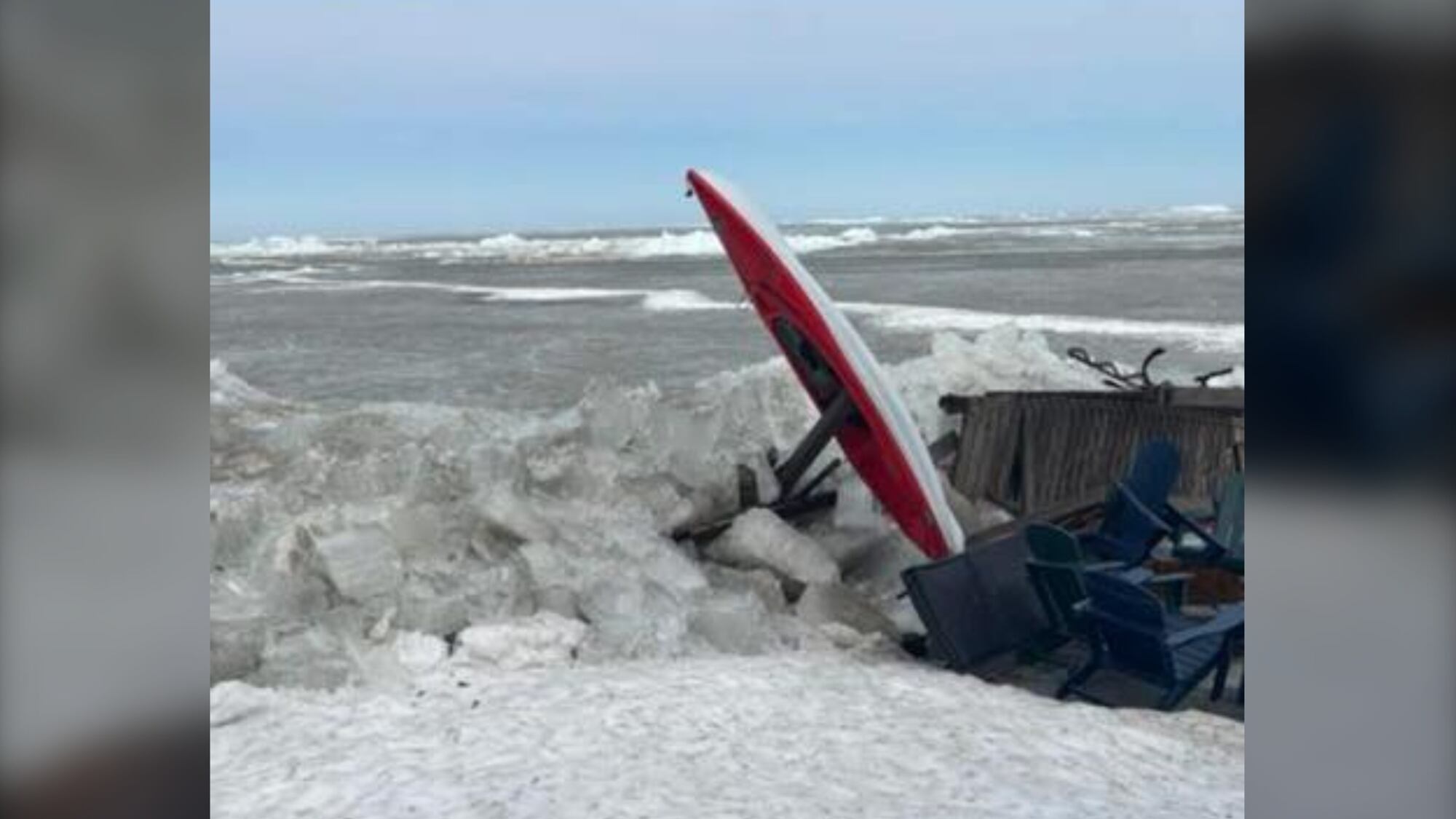 Ice damage along Delta Beach – CTVNews