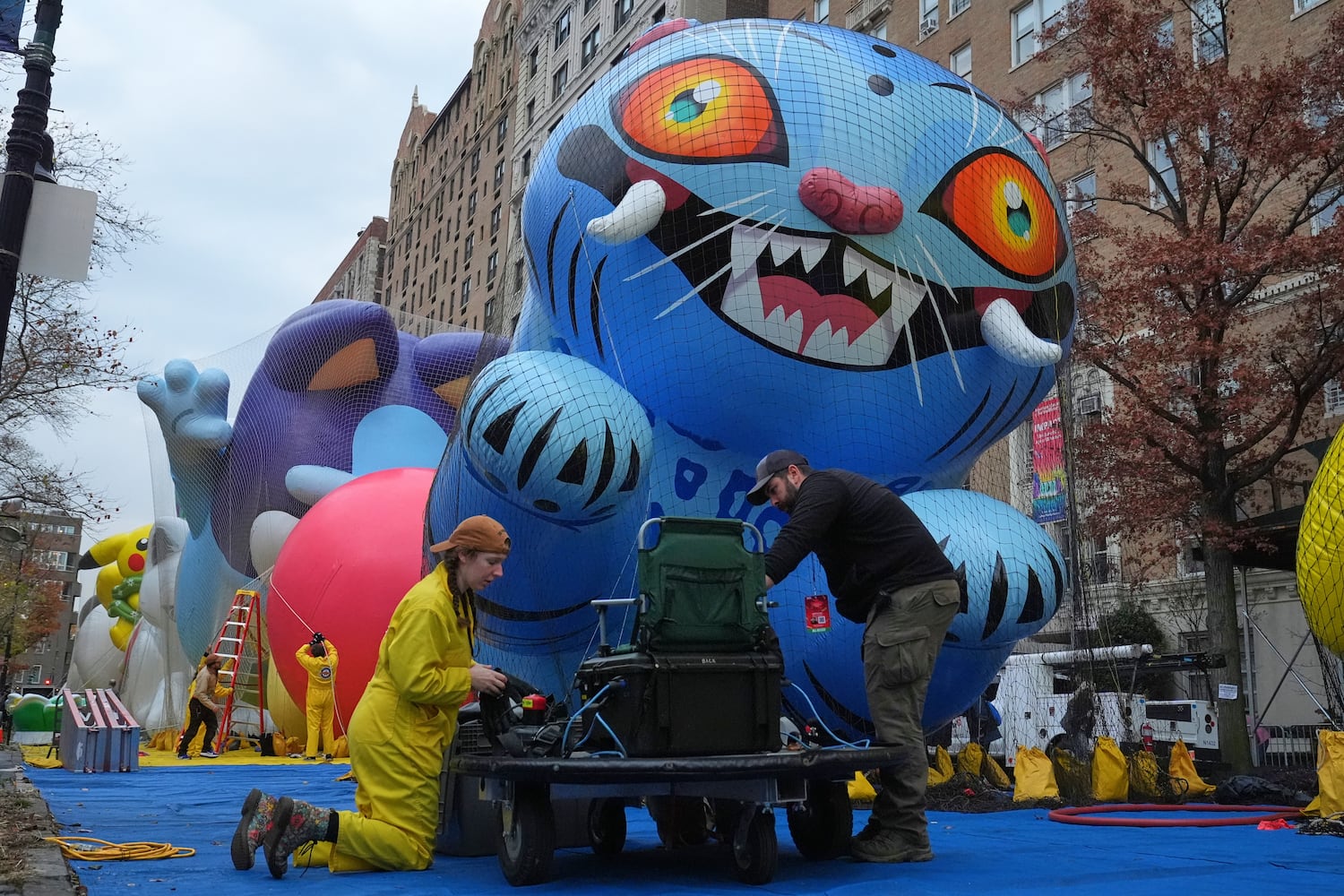 Floats take over NYC for the 99th annual Macy's Thanksgiving Day Parade ...