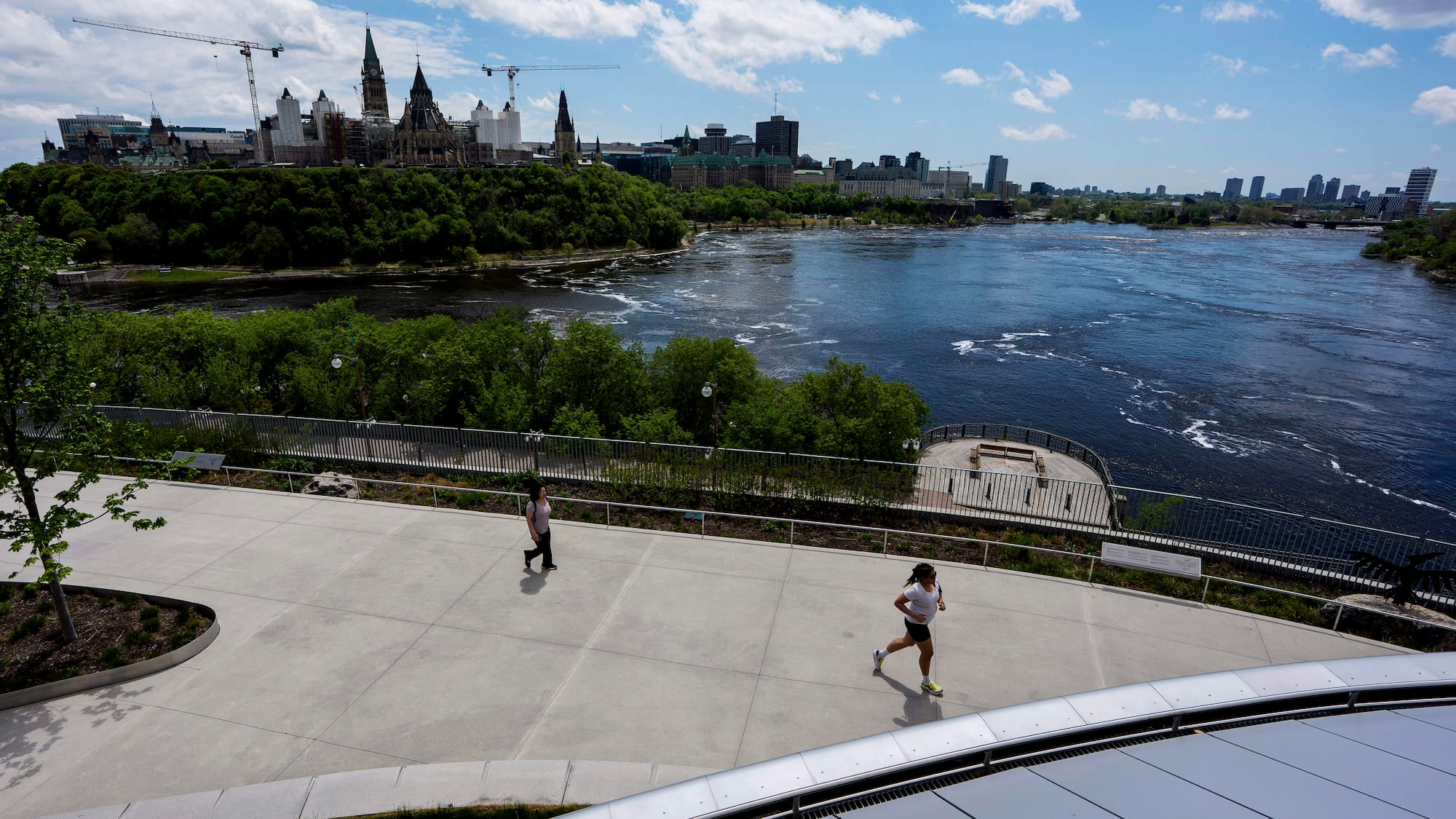 Kìwekì Point (formerly Nepean Point) offers stunning views of Ottawa ...